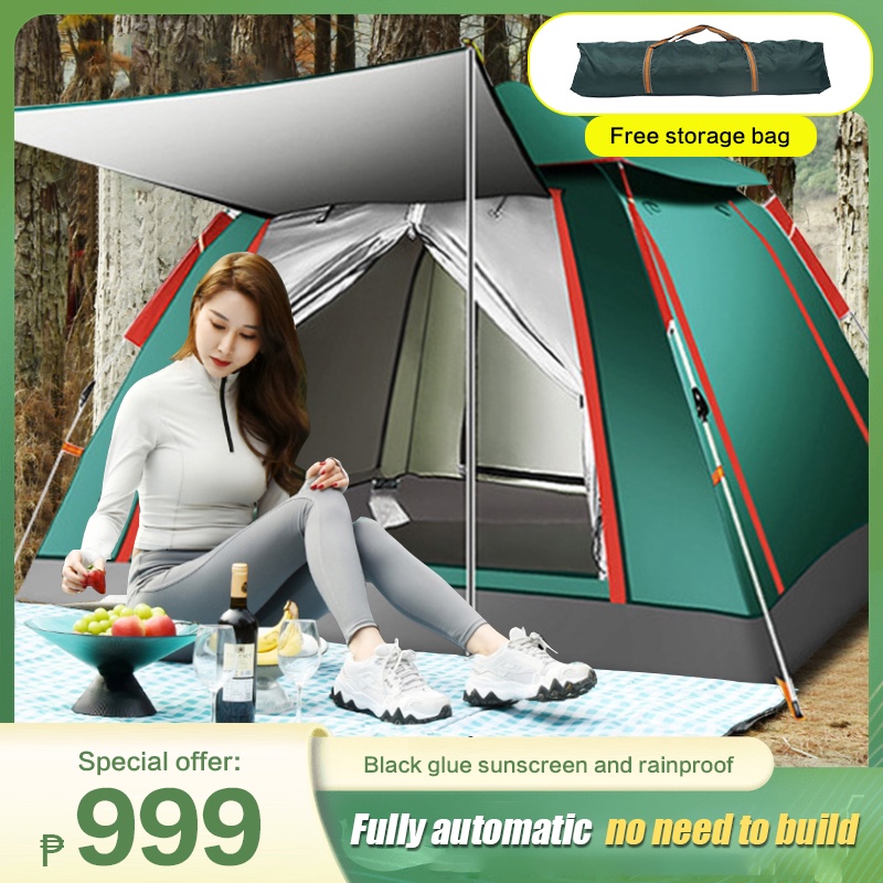 4/6/8Person Camping Tent Waterproof Tent Double Layer Outdoor Foldable ...