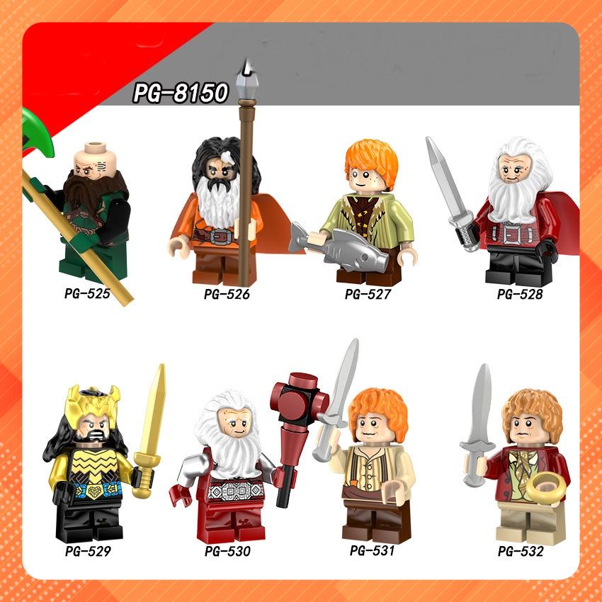Minifigures Dwarf Character Models In The Hobbit PG8150 - Mini Assembly ...