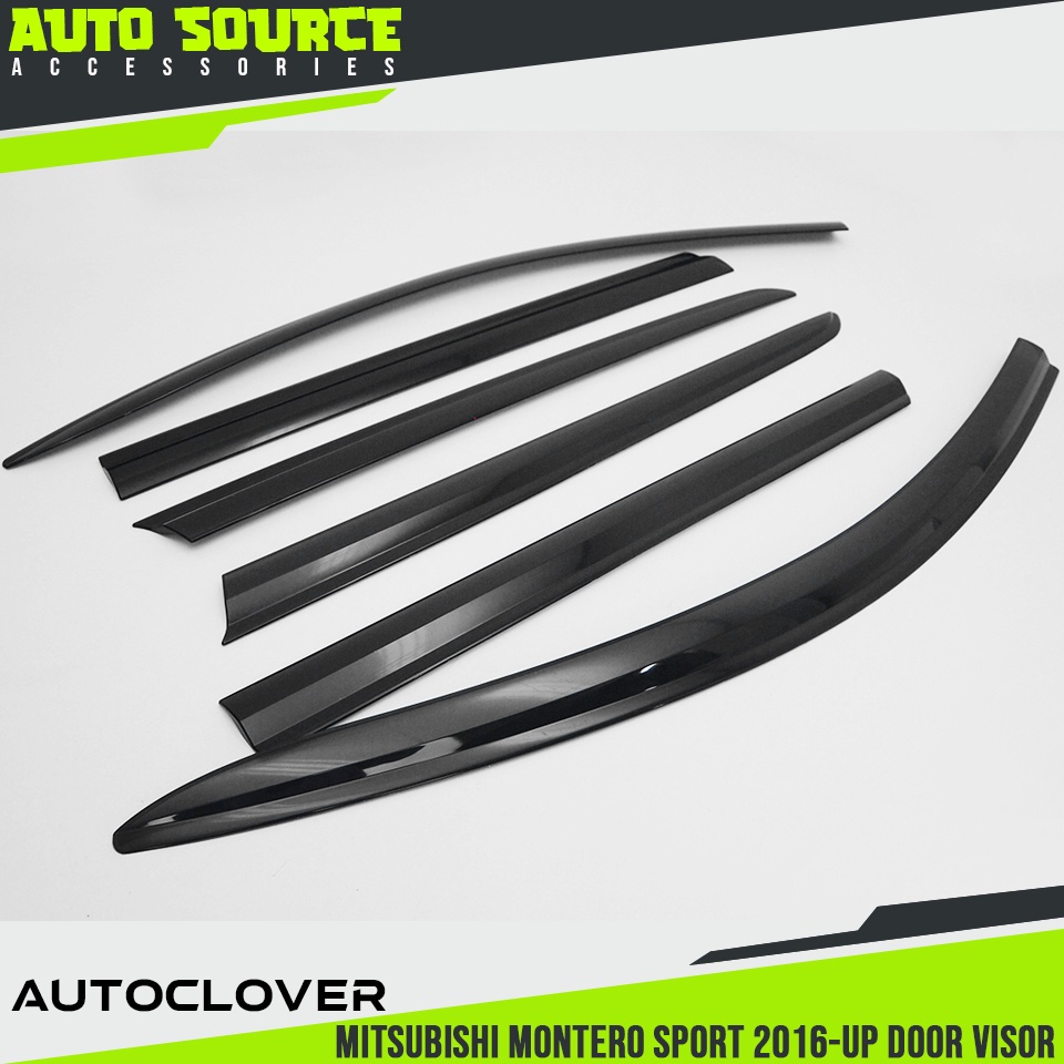 MITSUBISHI MONTERO SPORT 2016 - CURRENT DOOR VISOR / RAIN GUTTER SMOKE ...
