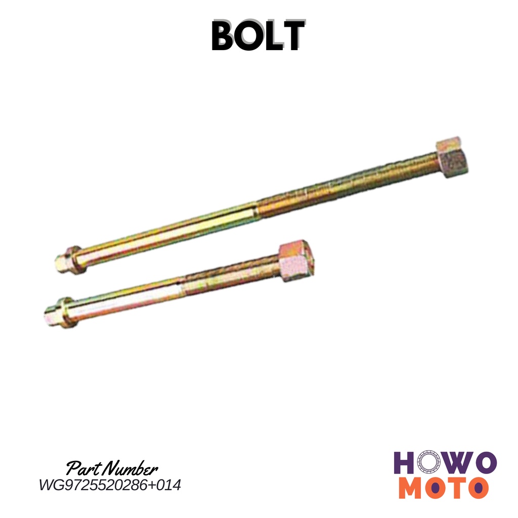 SINOTRUK HOWO PARTS WG9725520286+014 Bolt Rear Spring 360mm Auto Parts ...