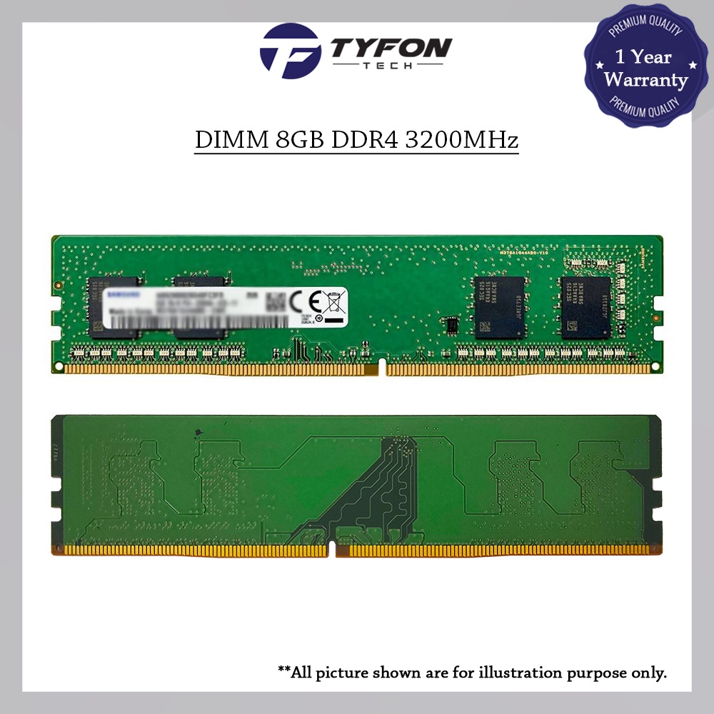 Mix Branded DIMM DDR4 8GB 3200MHz PC4-25600 Desktop PC RAM (Refurbished ...