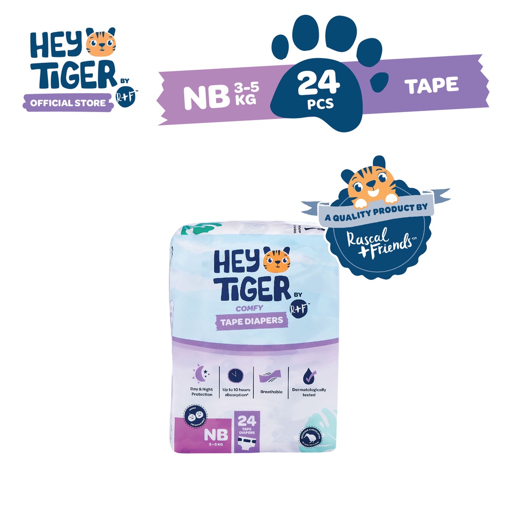 Hey Tiger Tape Diaper, Convenience Pack - Newborn | Shopee Philippines