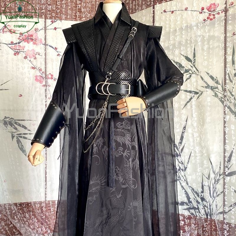 [Ready Stock] Black ancient style Cosplay Hei shui He Xuan Mo Ran cos ...