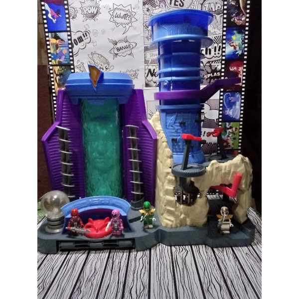 Imaginext Power Rangers Command Center w/ Non Lego Power Rangers Figure ...