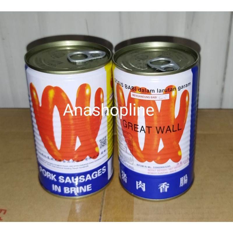 Great Wall Pork Sausage / Pork sausage in water / sausage | Shopee ...