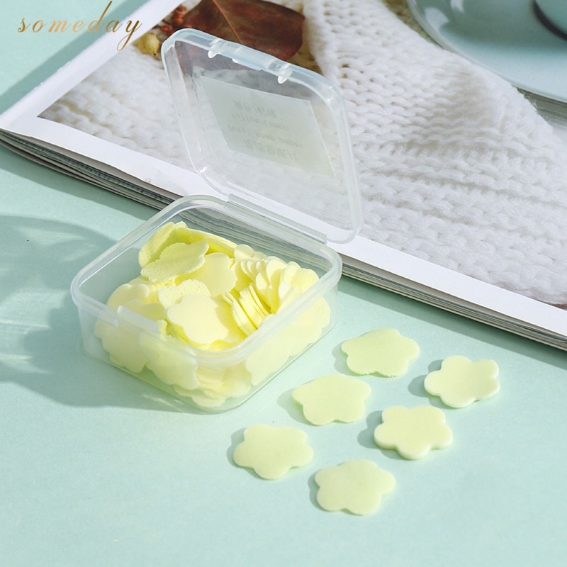 Someday 100PCS Disposable Soap Paper Travel Soap Paper Washing Hand ... Someday 100PCS Disposable Soap Paper Travel Soap Paper Washing Hand ...