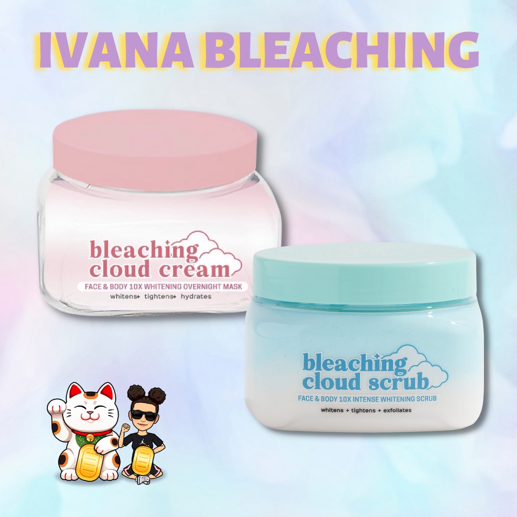 Ivana Skin Bleaching Cloud Cream Scrub Face Body Instant Whitening By ...