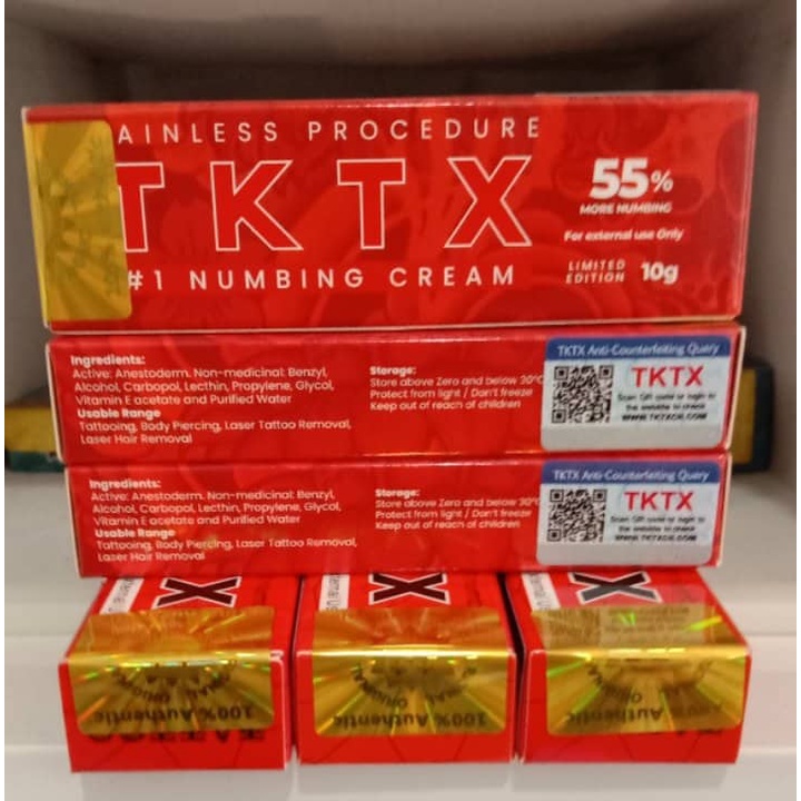 TKTX Numbing Cream Red Original Seal | Shopee Philippines