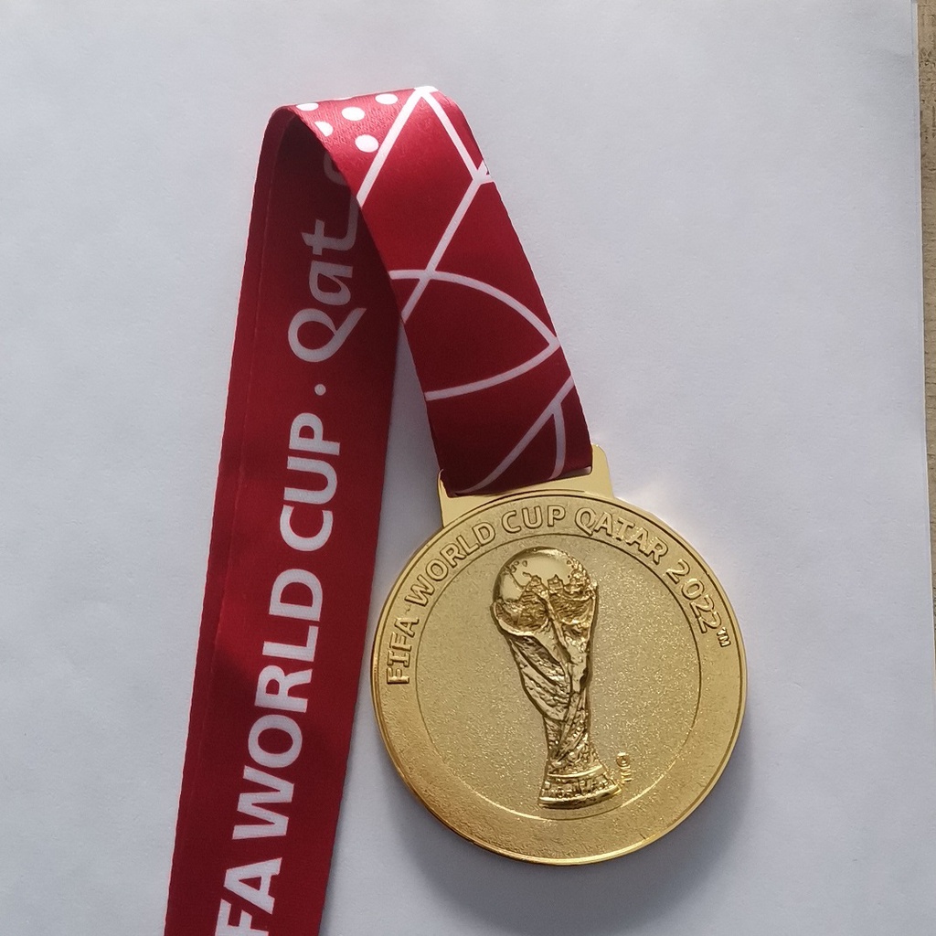 FIFA 2022 Qatar World Cup Gold Silver Bronze Medal Football Soccer ...