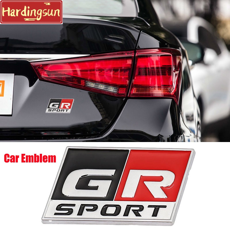 Hardingsun 1Piece GR Sport Logo Car Body Emblem Sticker Auto Rear Trunk ...