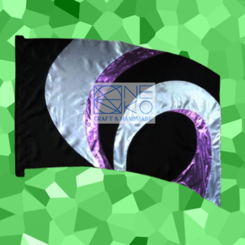 UNGU Flag | Standard Flag Twirl Purple Color Guard Drumband/Marching ...