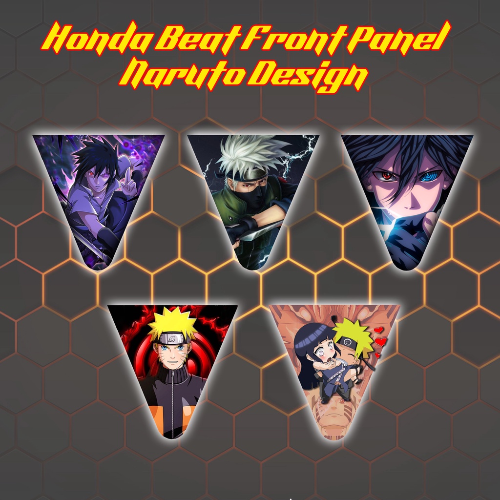 HONDA BEAT FRONT PANEL STICKER / NARUTO CHARACTERS DESIGN | Shopee ...