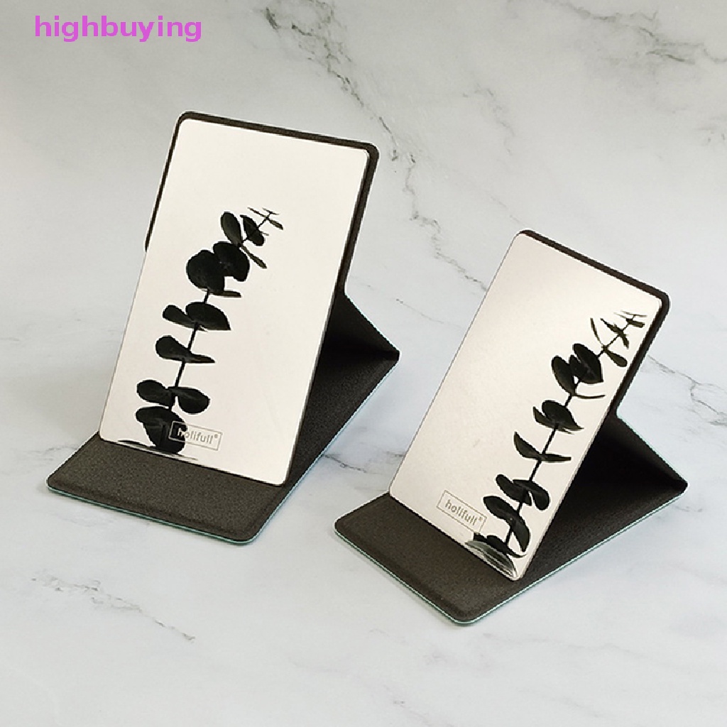 HBPH Compact Folding Mirror Clam Flip Lid Pocket Mirror Handbag ...