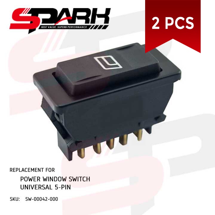 (2 PCS) Car Power Window Switch Auto Switch Rocker Window Glass Switch ...
