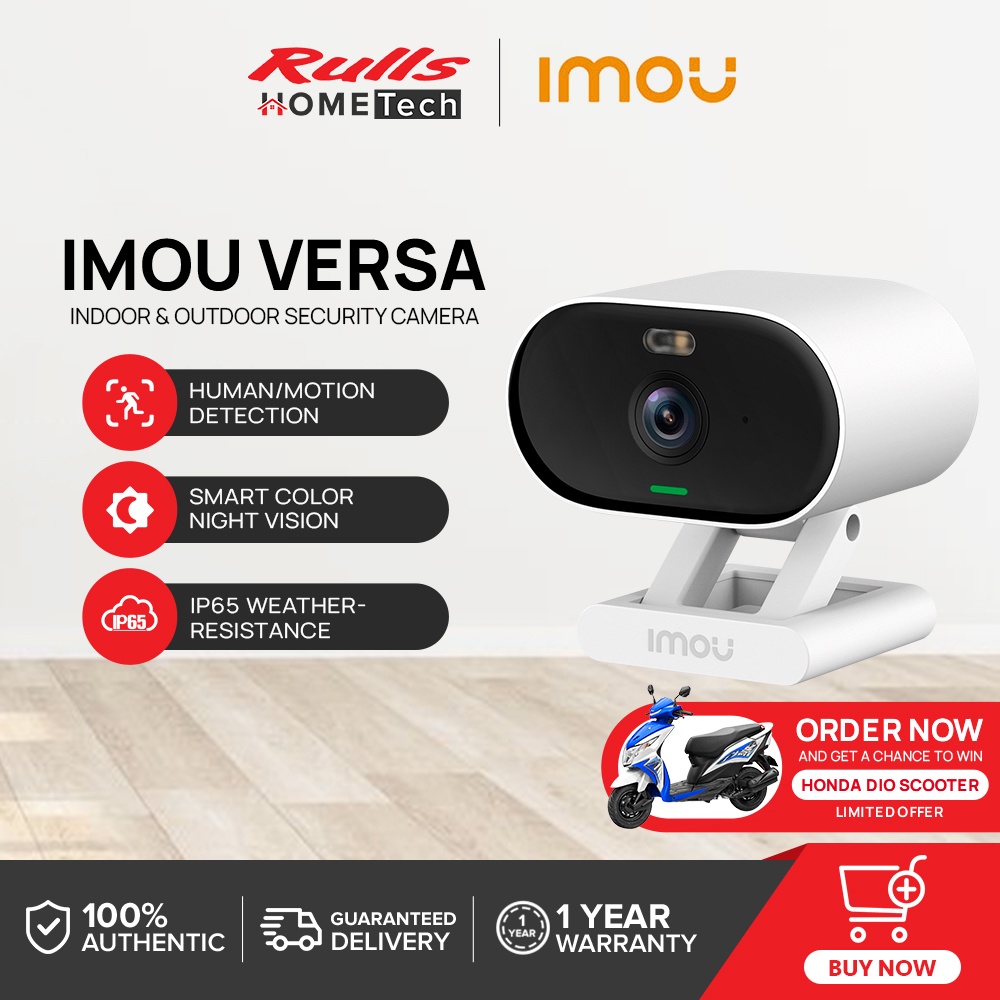 IMOU Versa Indoor & Outdoor Security Camera | Easy to Mount | Smart Color Night Vison | IP65 ...