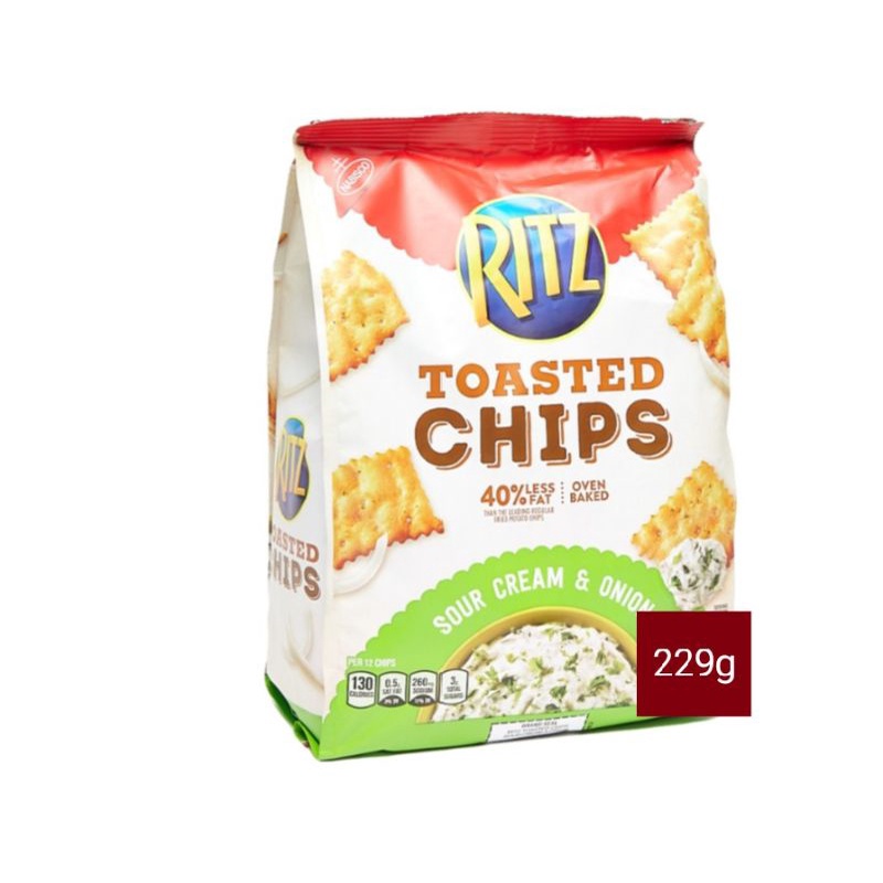 Nabisco Ritz Sour Cream & Onion Toasted Chips -229g | Shopee Philippines
