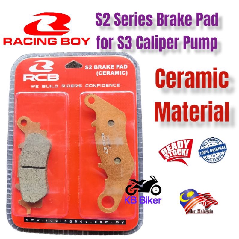Rcb Ceramic S2 Series Brake Pad For Model S3 Caliper Pump Only | Shopee ...