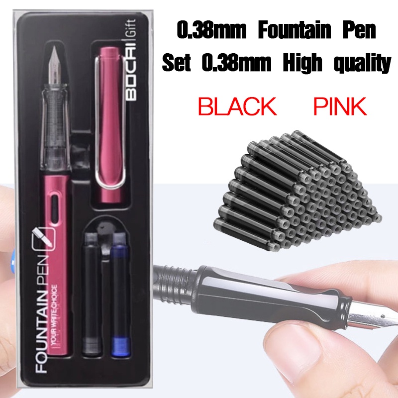 High quality fountain pen set Replacable ink case writing School office ...