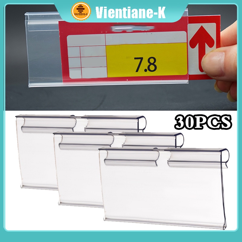 Price Tag Mika Price Tag Holder 30PCS Plastic PVC Price Tag Card Price ...