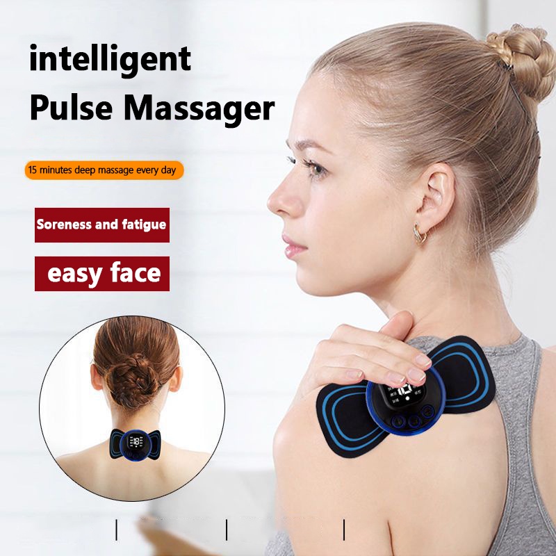 Portable Mini Electric Pulse Neck Massager therapy machine | Shopee ...