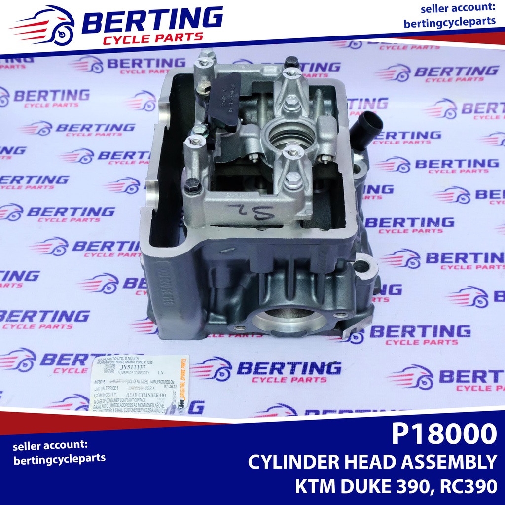 KTM CYLINDER HEAD ASSEMBLY Duke 390 V1 RC 390 V1 Genuine JY511137 ...