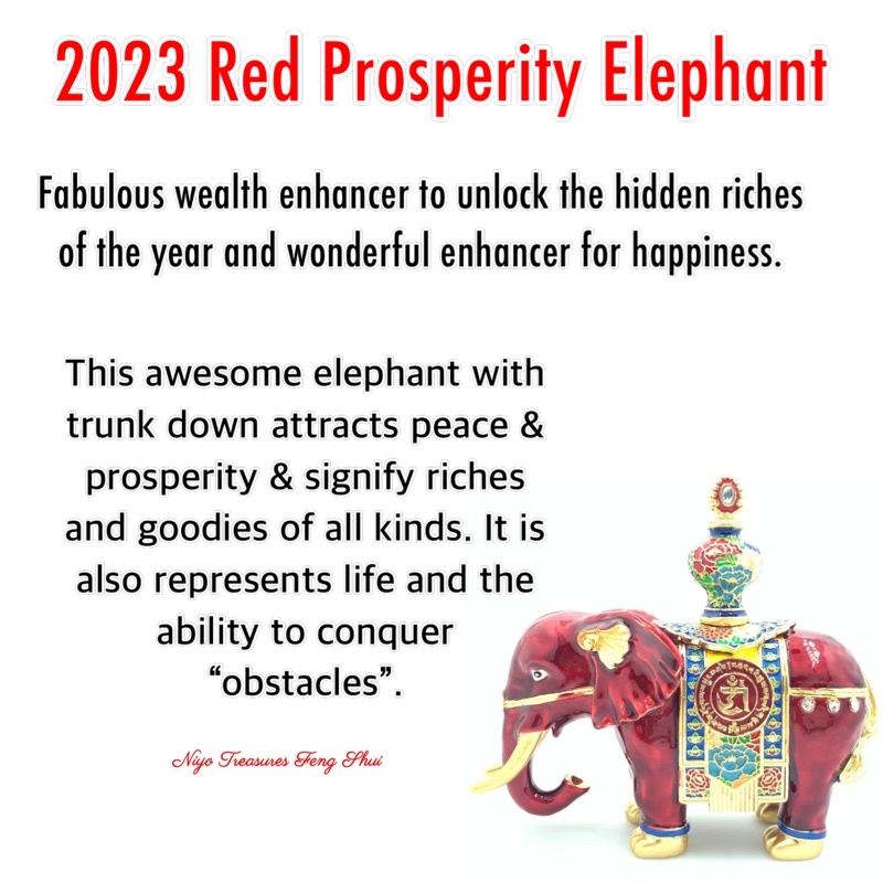 2023 Red Prosperity Elephant | Shopee Philippines