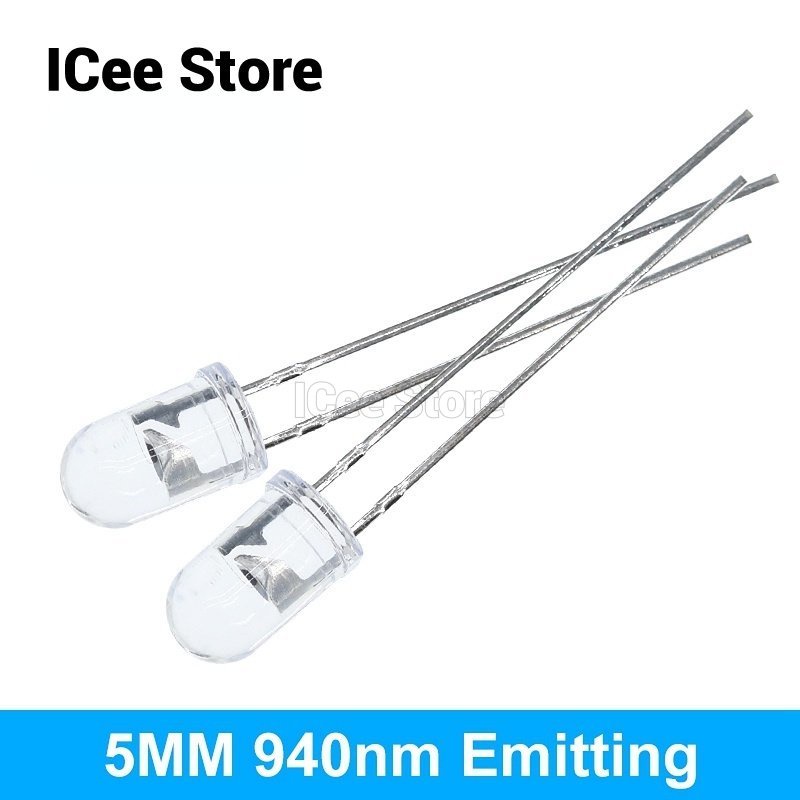 10-50Pcs 3mm 5mm Infrared Emitter Transmitter and IR Receiver Diode 940nm LED | Shopee Philippines