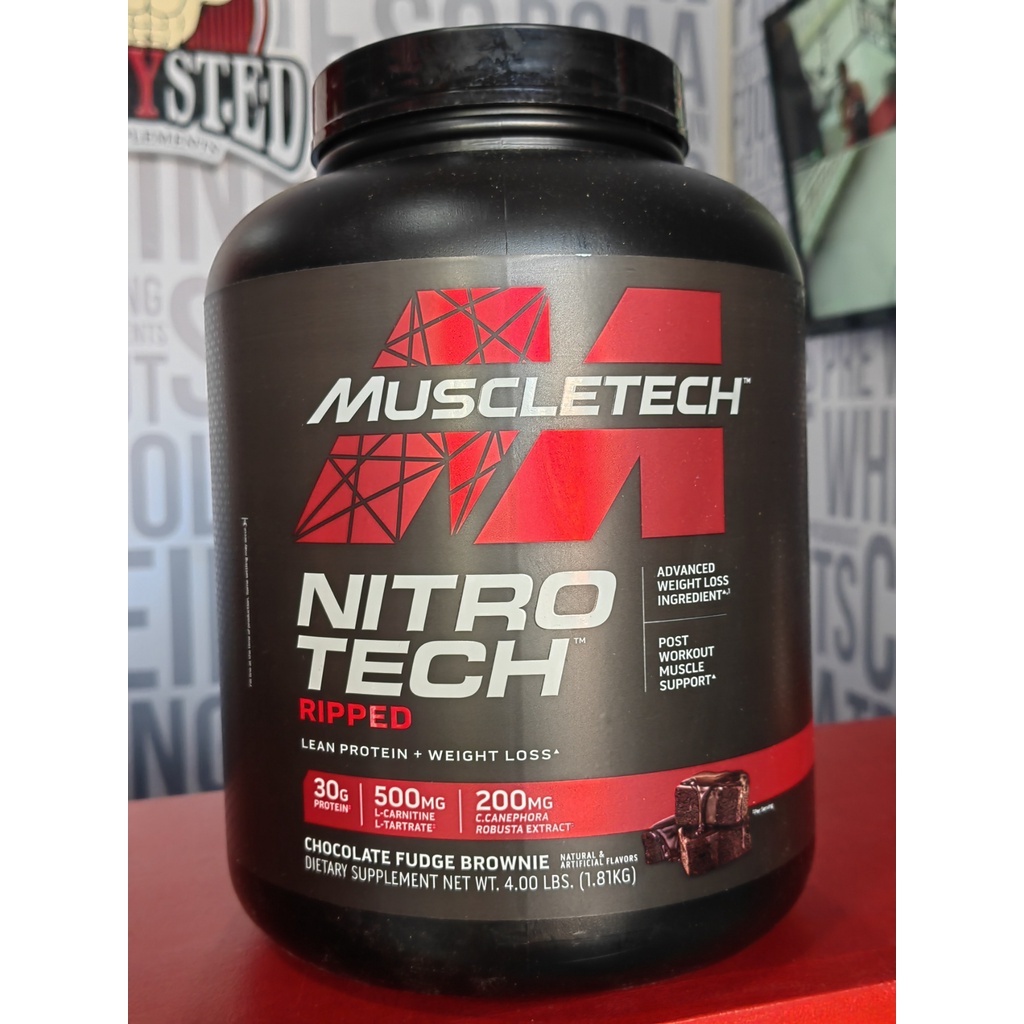 Muscletech Nitrotech Ripped 4lbs | Shopee Philippines