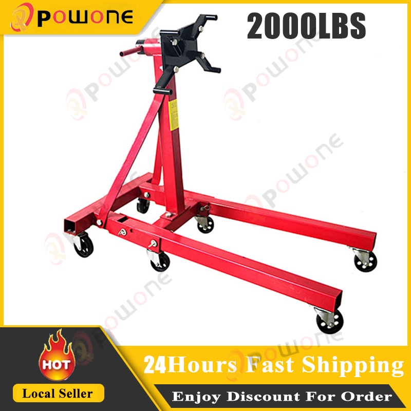 Powone 1250LBS 2000LBS Engine Stand 360 Degree Racing Engine Overturn ...