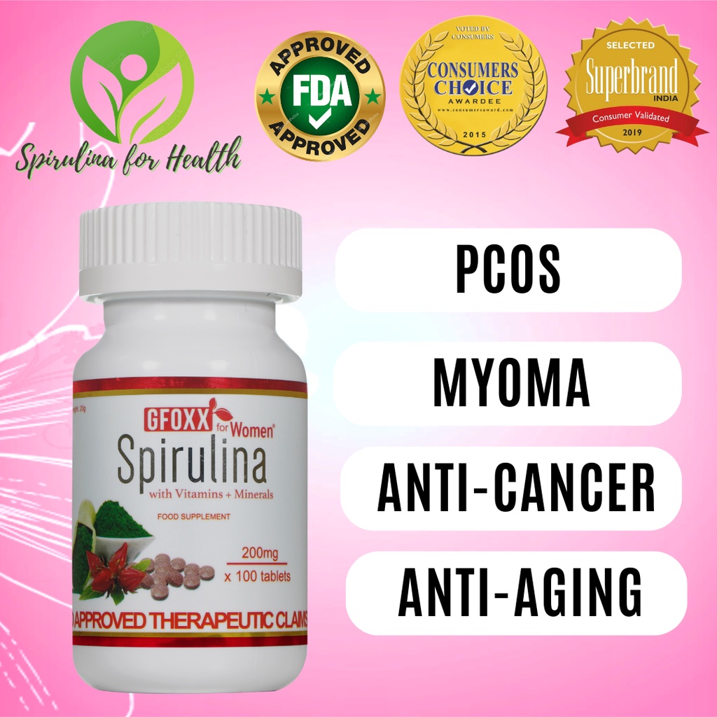 AUTHENTIC GFOXX SPIRULINA FOR WOMEN WITH PROBIOTICS VITAMINS + MINERALS ...