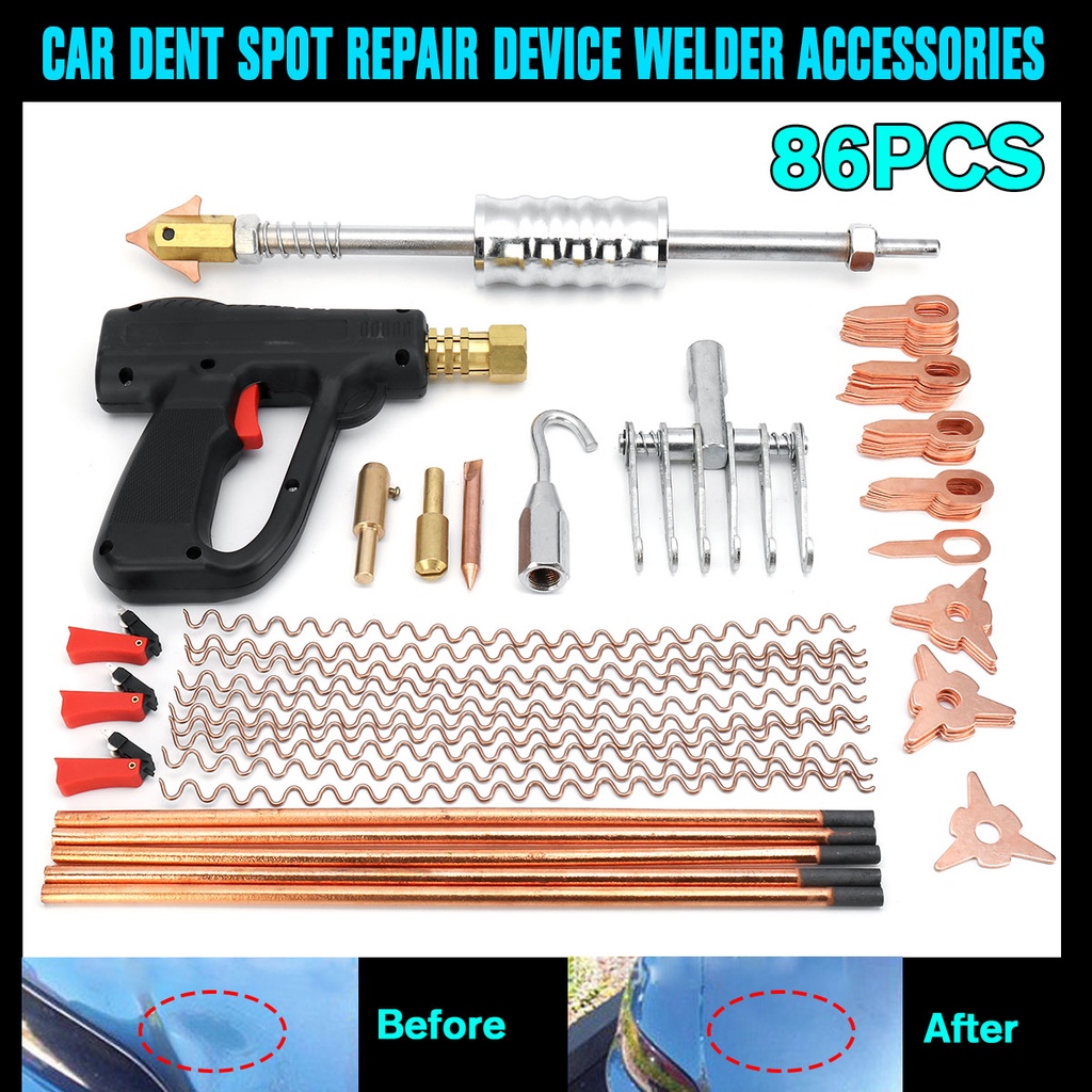 86Pcs Universal Dent Repair Puller Kit Car Body Dent Spot Repair ...