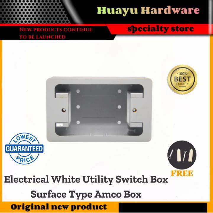PVC Box Switch Box Surface Type Box Utility | Shopee Philippines