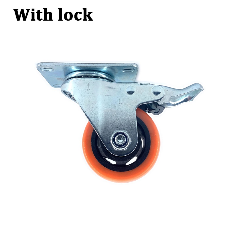 (1PC)Caster wheel heavy-duty trolley wheel set swivel fixed lock caster ...