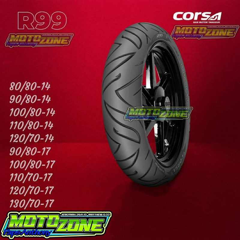 CORSA PLATINUM R99 SERIES FREE TIRE SEALANT AND PITO | Shopee Philippines