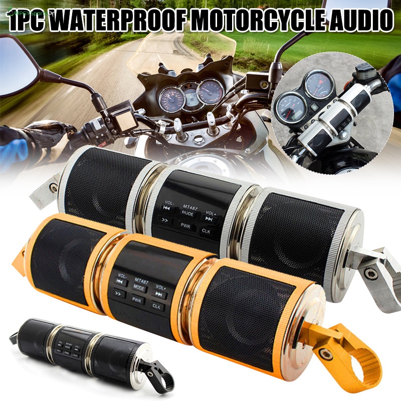 Motorcycle Stereo Speakers Audio System Bluetooth Amplifier Radio ...