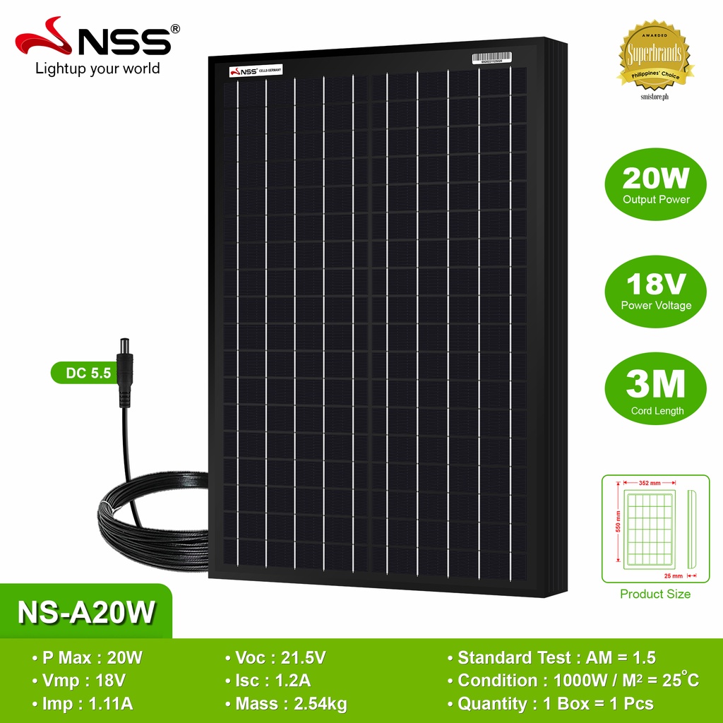 20W 50W for 150W/300W/500W power station Order for special solar panel ...