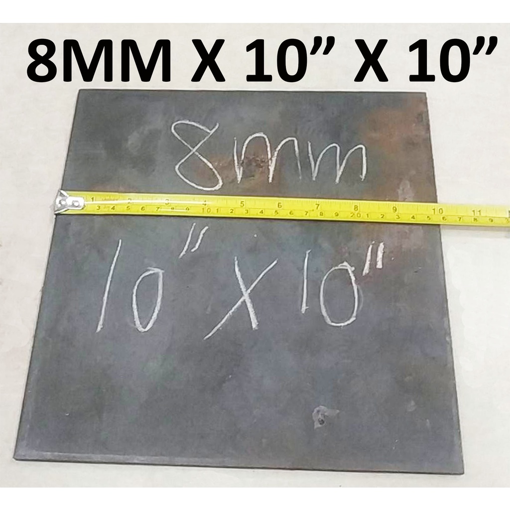 MS BASE PLATE 8MM X 10" X 10" MILD STEEL === BAKAL 8MM X 10" X 10 ...