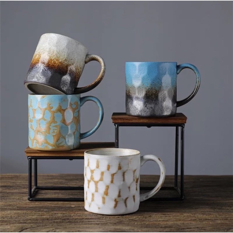 Japanese Style Retro Vintage Gradient Premium Quality Ceramic Mug Cup ...