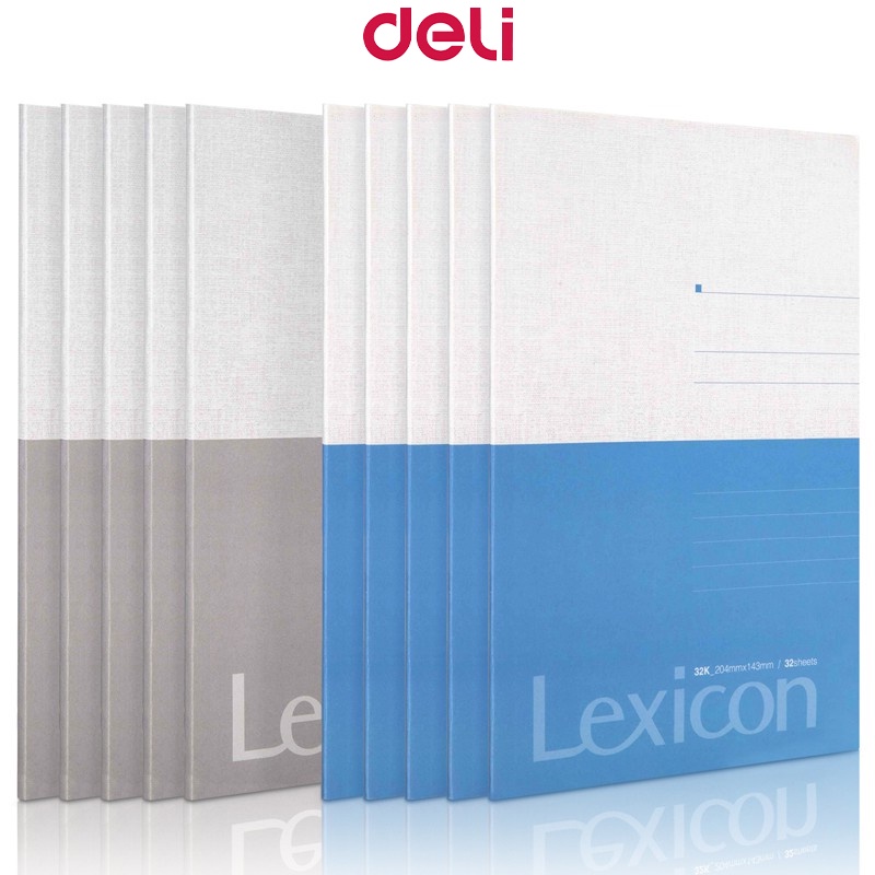 Deli Lexicon Glue-Bound Notebook Assorted Color School Office Supplies ...