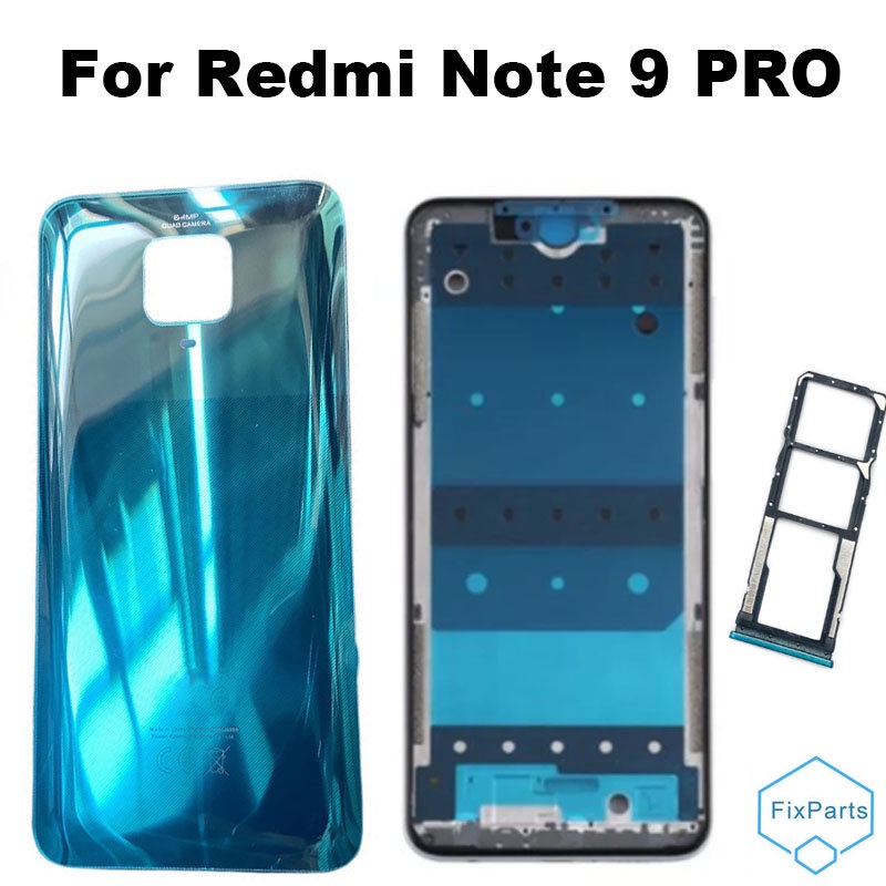 Full Housing For Xiaomi Redmi Note 9 PRO Back Battery Cover Rear Case ...