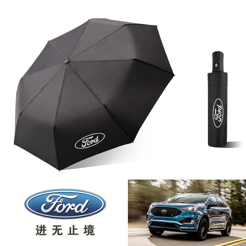 Ford LOGO short handle folding umbrella car shop custom gift MUSTANG F ...