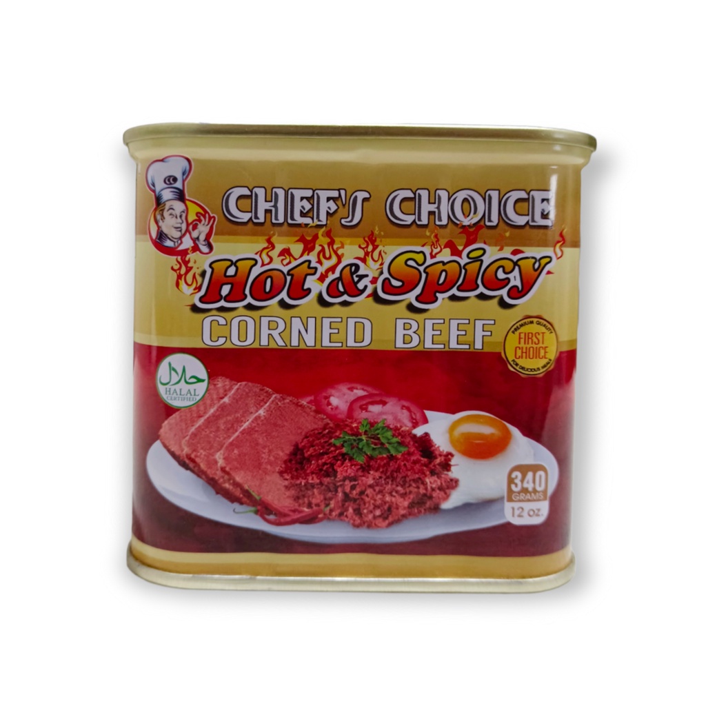 (USA) Chef's Choice Corned Beef. Hot & Spicy. 340 grams. | Shopee ...