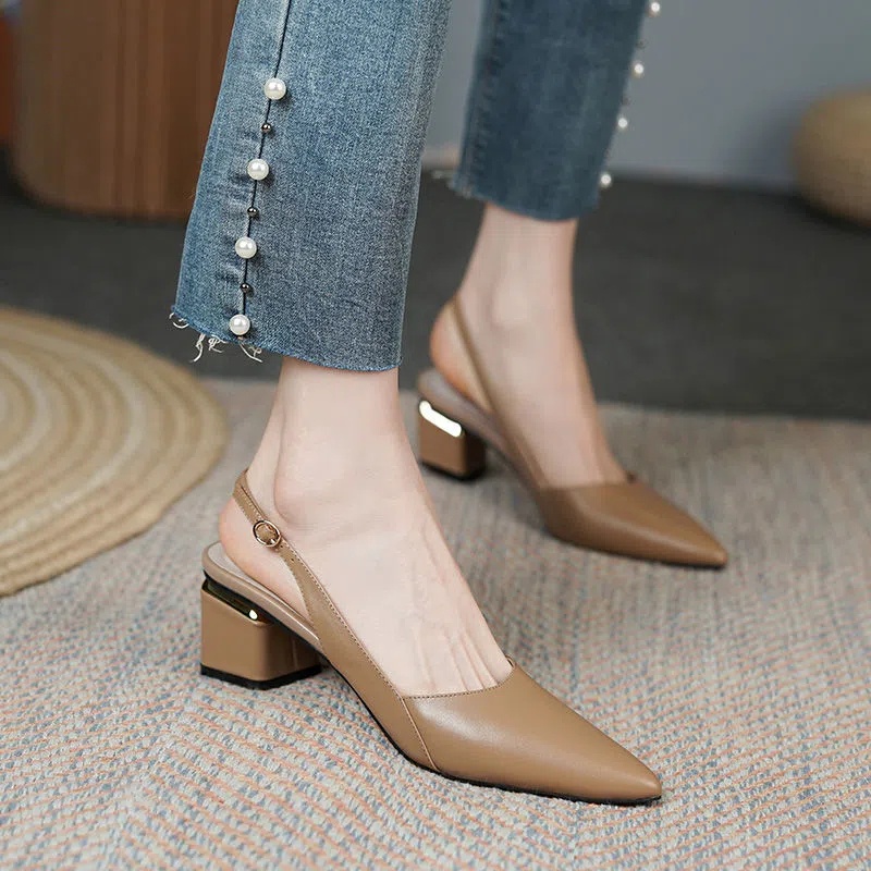 [Ready Stock] Charles and Keith New metal decorative pointed high heel ...