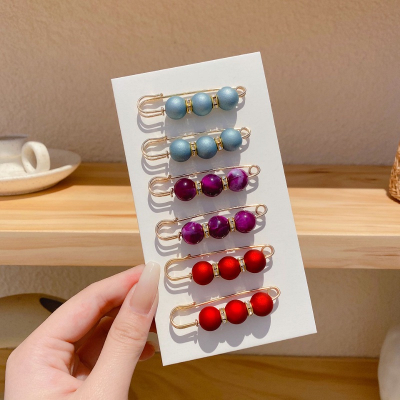 Korean Fashion Anti Glare Buckle Brooch Fixed Clothes Change Small