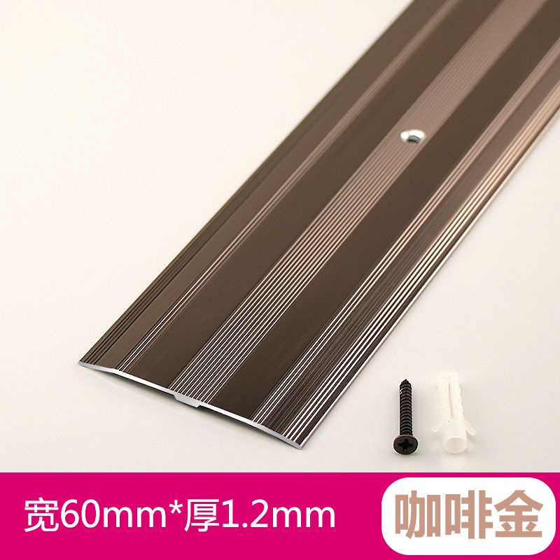 6cm Widened Flat Aluminum Alloy Wood Floor Threshold Joint Layering Carpet Capping Strip Stair ...