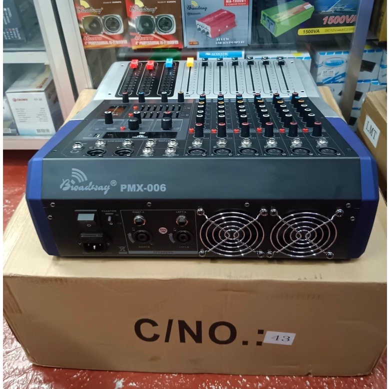 Broadway Powered Mixer PMX-006 6 Channel | Shopee Philippines