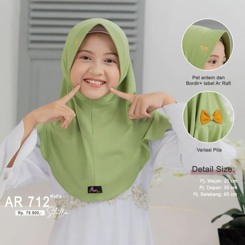 Ar rafi 712 (kids hijab) | Shopee Philippines