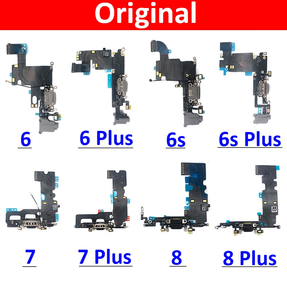 USB Charging Port Board Flex Cable Connector For iPhone 6 6G 6s 7 7G 8 ...