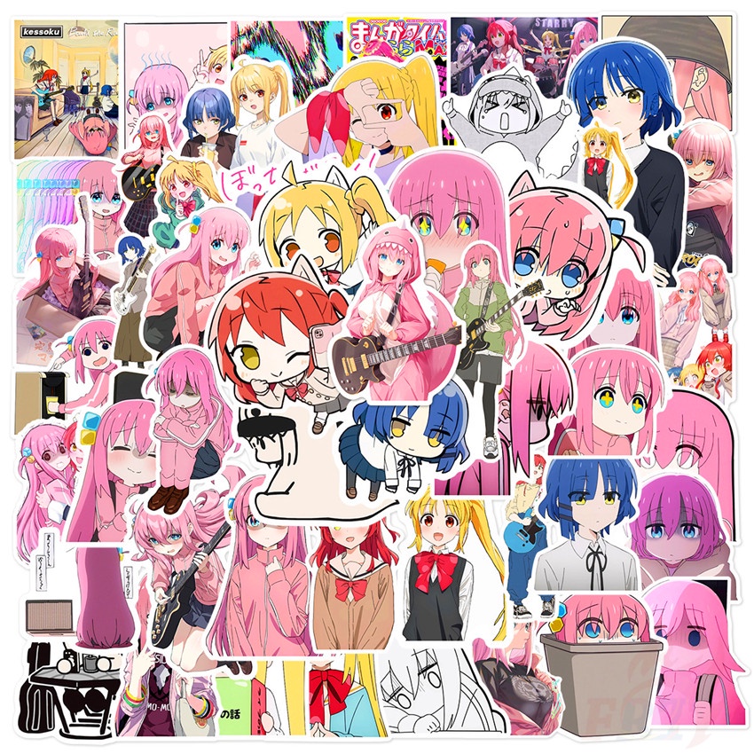 BOCCHI THE ROCK! Series 01 Stickers 50Pcs/Set Fashion DIY Waterproof ...