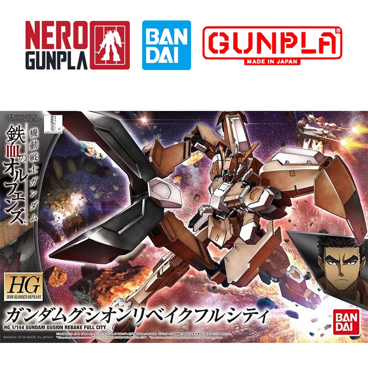 Bandai Gunpla HG IBO 1/144 Gundam Gusion Rebake Full City Assembly ...